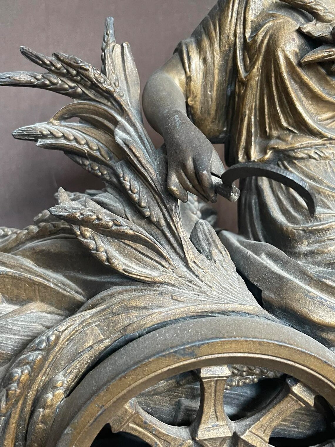 Exceptional Antique Victorian Spelter Statue of "fall" on Wood Base - Etsy