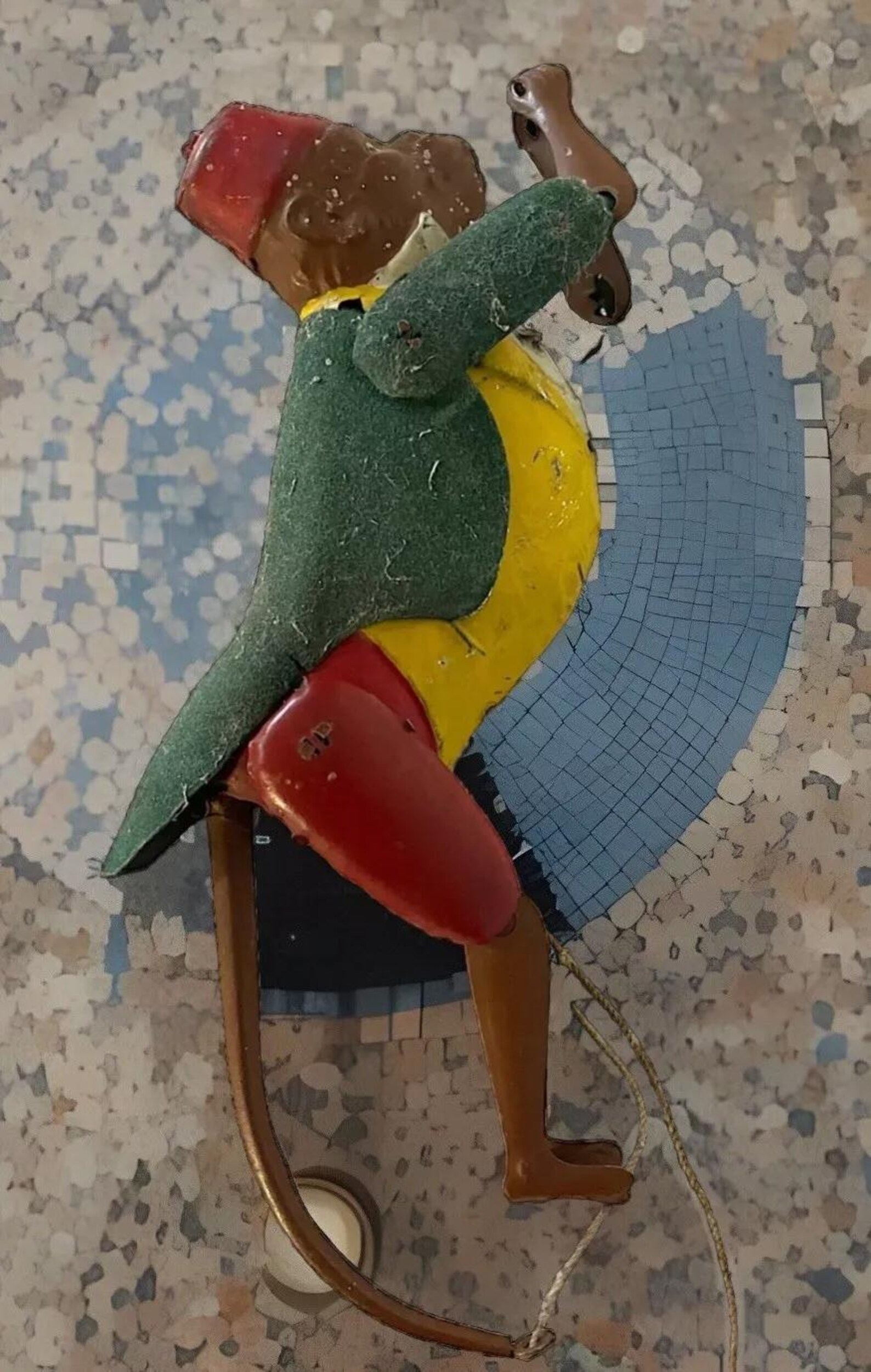 Antique Tin Climbing Monkey Toy 1900's - Etsy