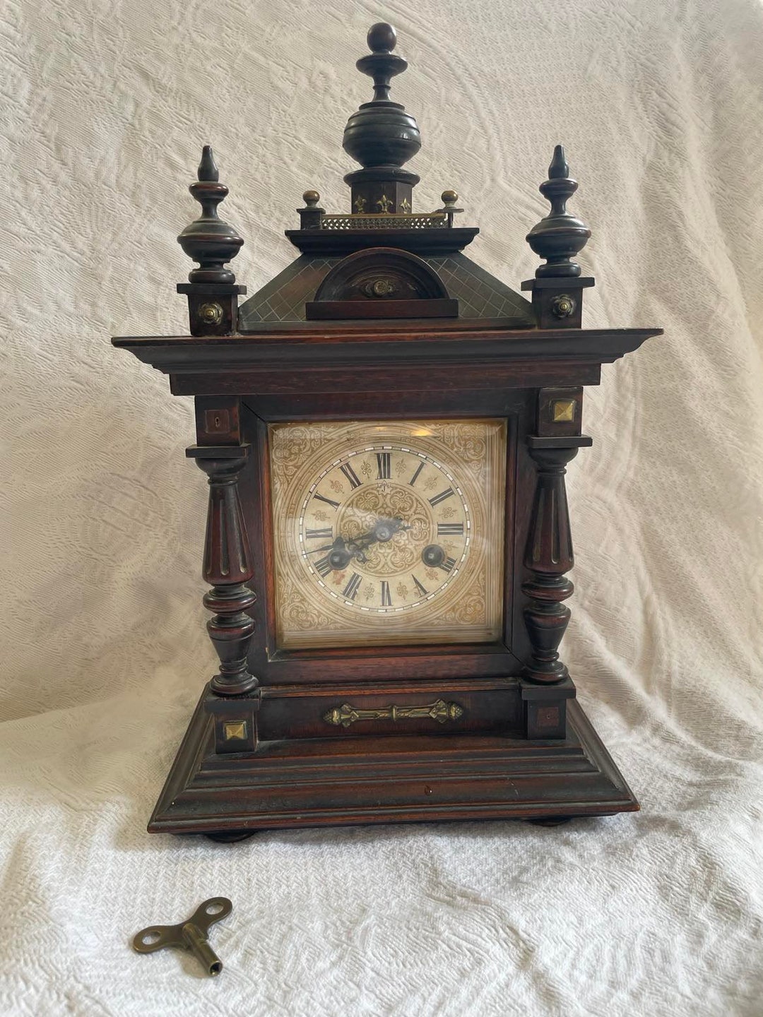 Antique Gothic Style Mantle Clock - Etsy