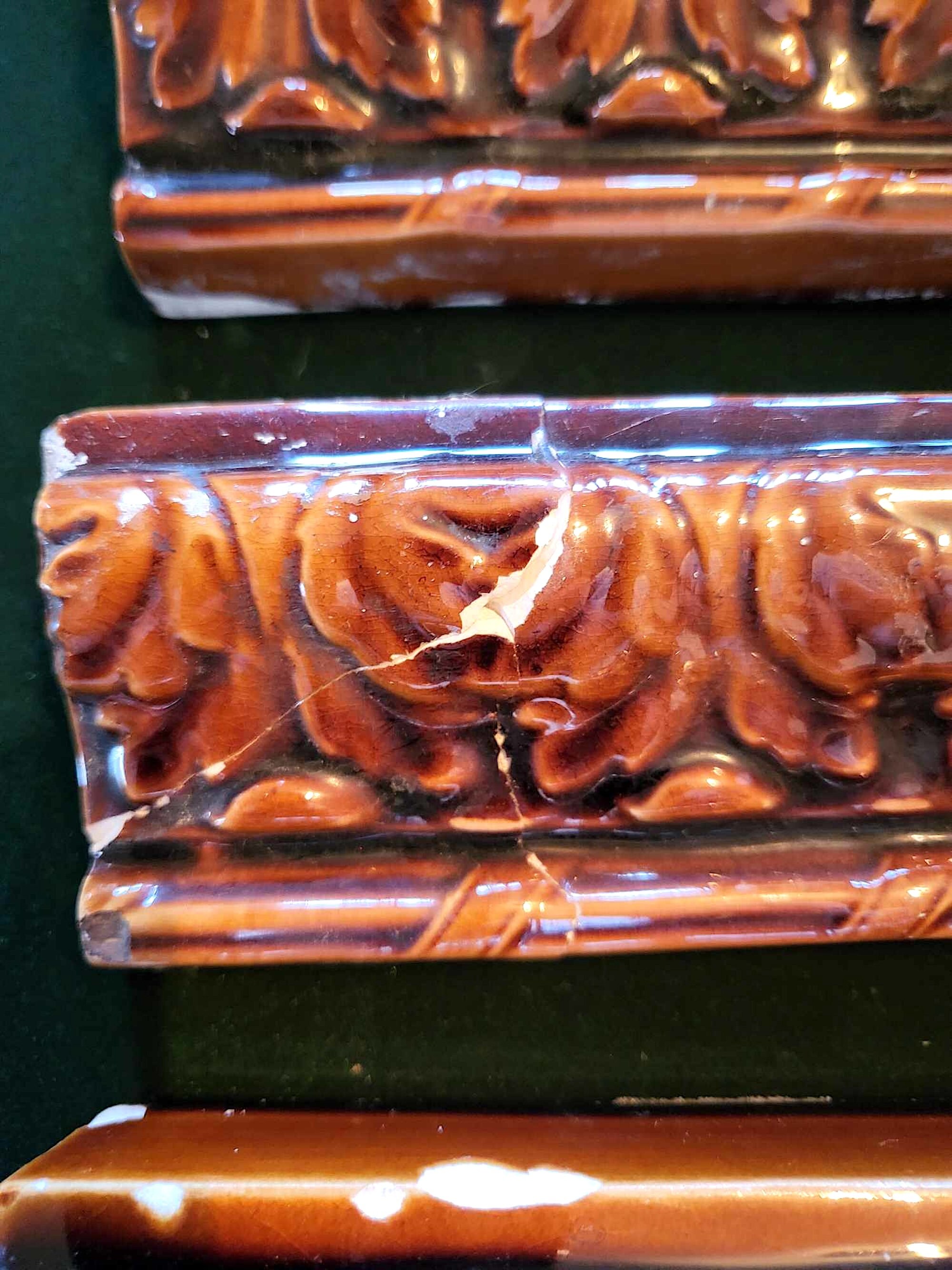 Antique Victorian Minton Tile Trim Lot of 23 Pieces - Etsy