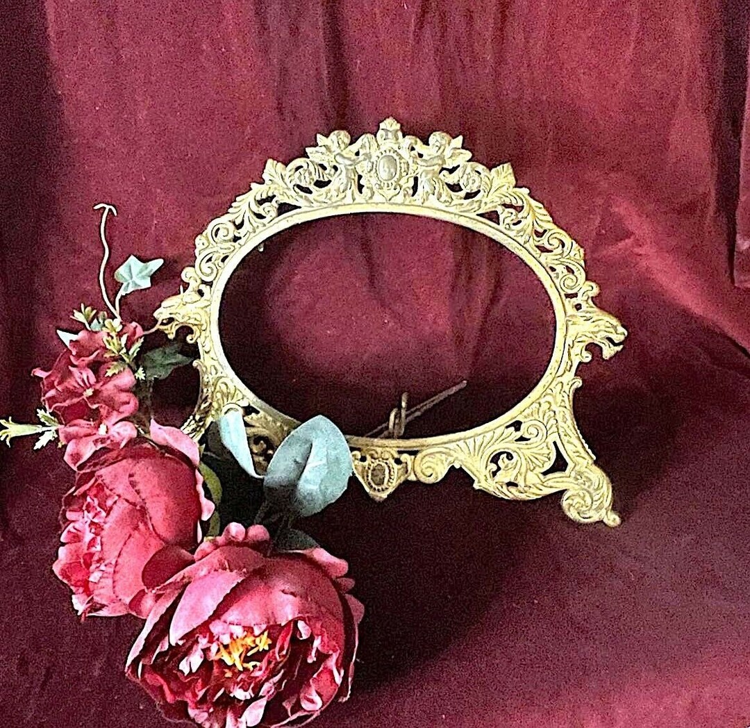 Antique Photo/mirror Frame With Lions and Cupids - Etsy