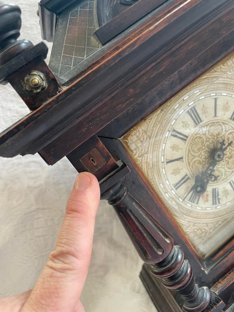 Antique Gothic Style Mantle Clock - Etsy