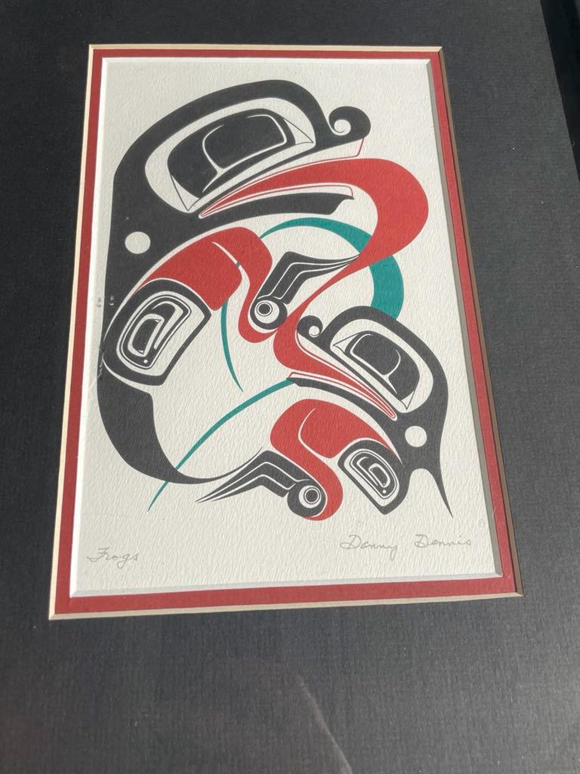 Vintage Danny Dennis Signed First Nations Print "frogs" - Etsy
