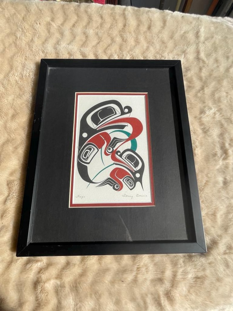 Vintage Danny Dennis Signed First Nations Print "frogs" - Etsy