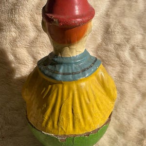 Antique schoenhut Paper Mache Roly Poly Clown - Etsy