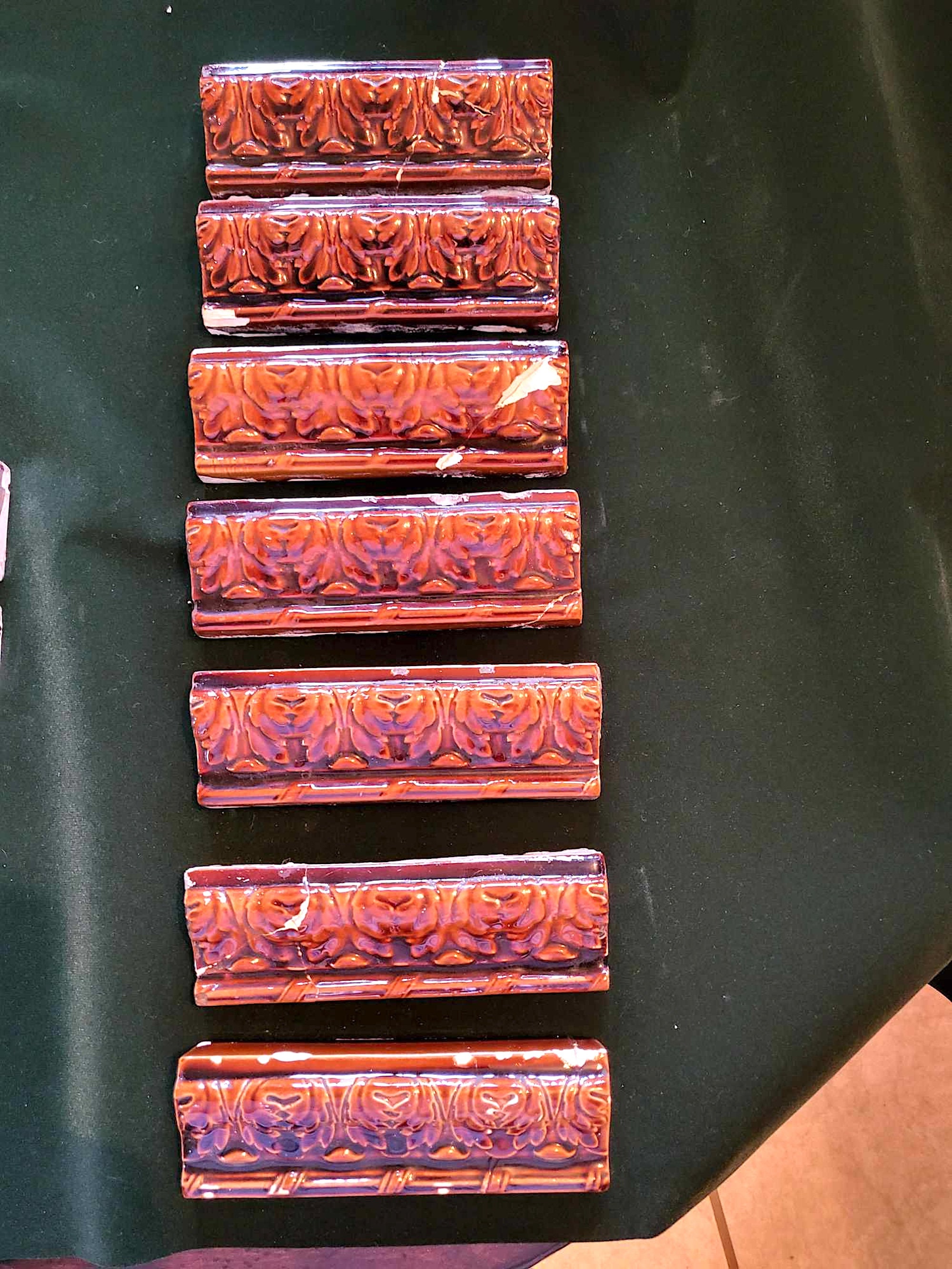 Antique Victorian Minton Tile Trim Lot of 23 Pieces - Etsy