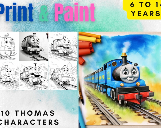 Digital Download of Ten Characters of Famous Thomas Train Series - Etsy
