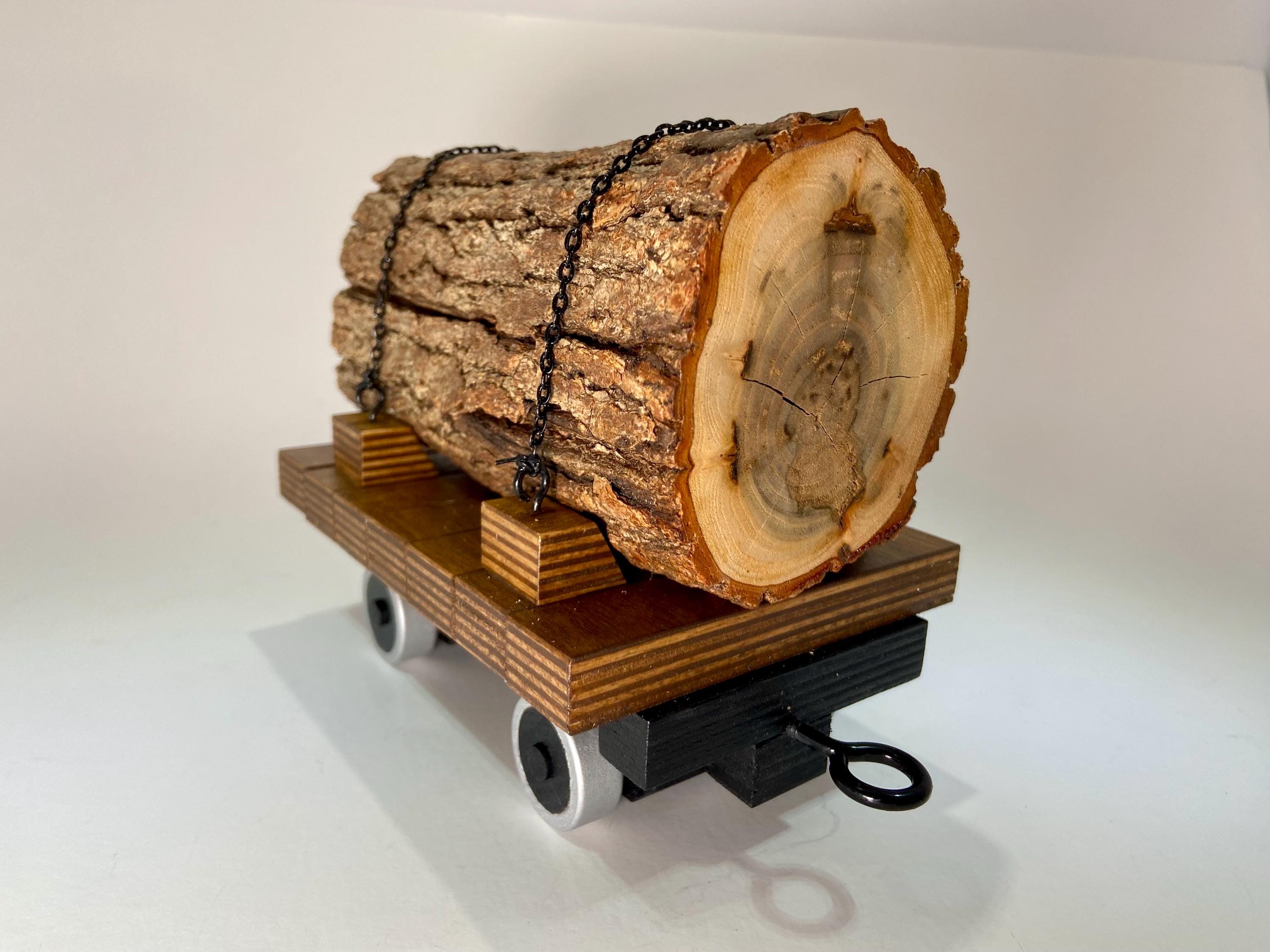 Narrow Gauge Logging Train black & Red Engine Custom Wooden Model - Etsy