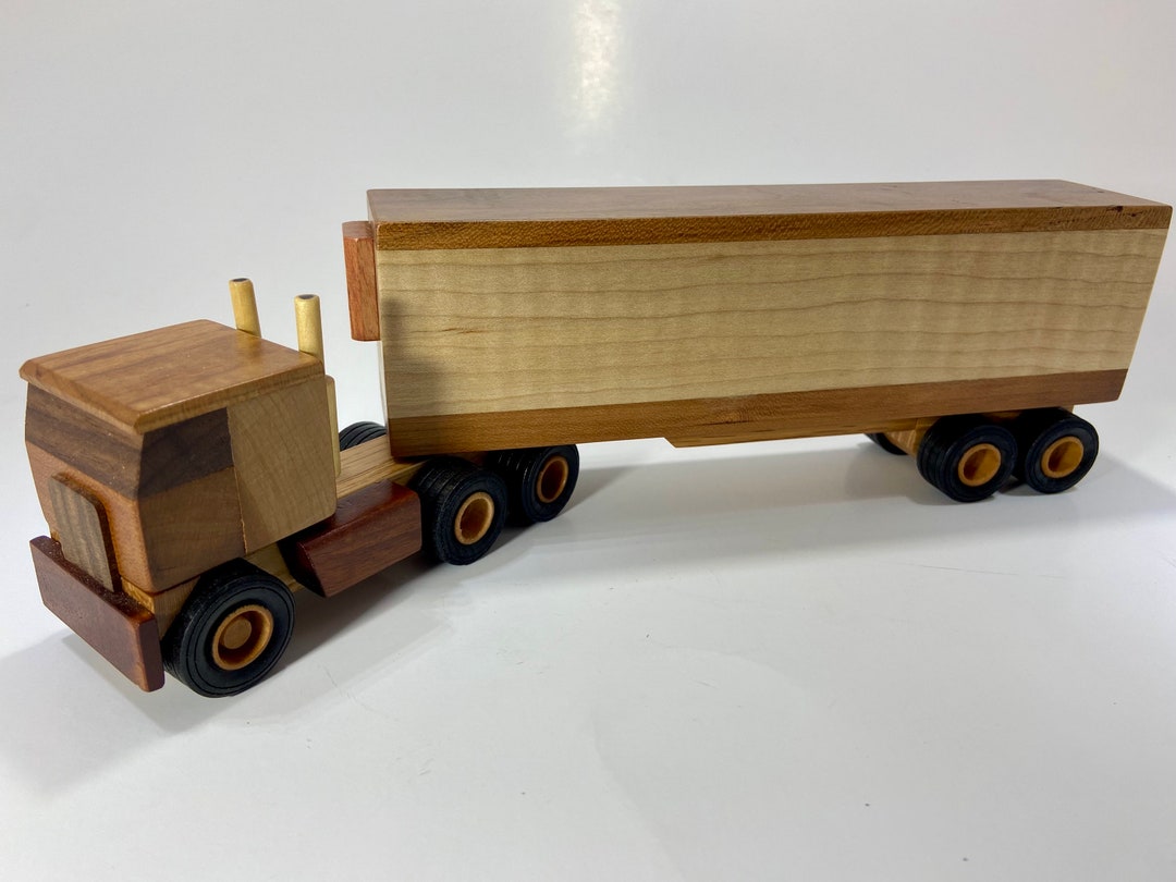 COE Truck With Reefer Trailer - Custom Wooden Model - Etsy