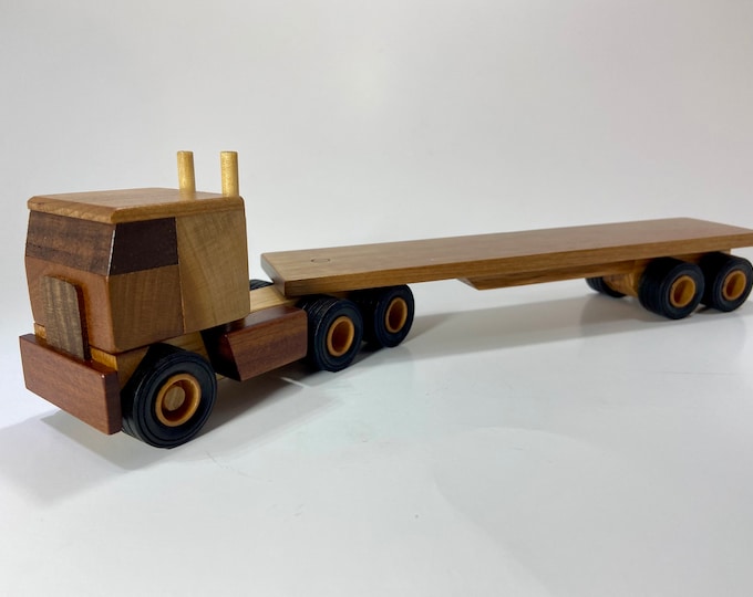 Australian COE Truck With “b-double” Flatbed Trailers - Custom Wooden ...