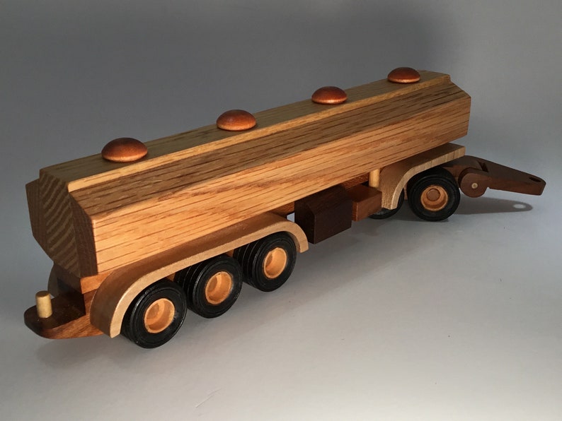 Australian Road Train Tanker Truck and 3 Trailers - Custom Wooden Model ...