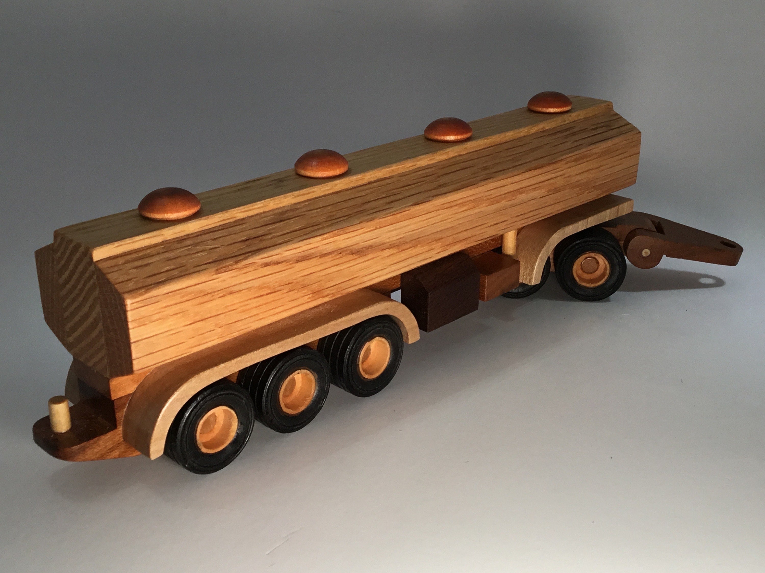 Australian Road Train Tanker Truck and 3 Trailers - Custom Wooden Model ...