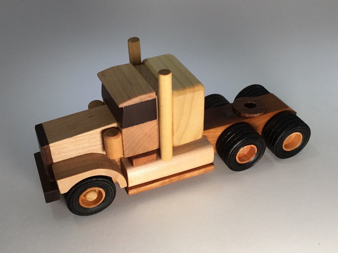 Australian Road Train Tanker Truck and 3 Trailers - Custom Wooden Model ...