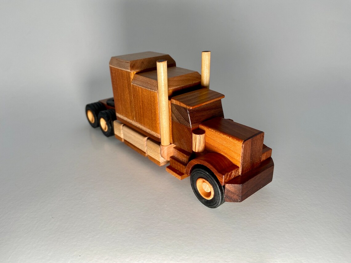 Custom Tractor Trailer Cherry and Maple - Etsy