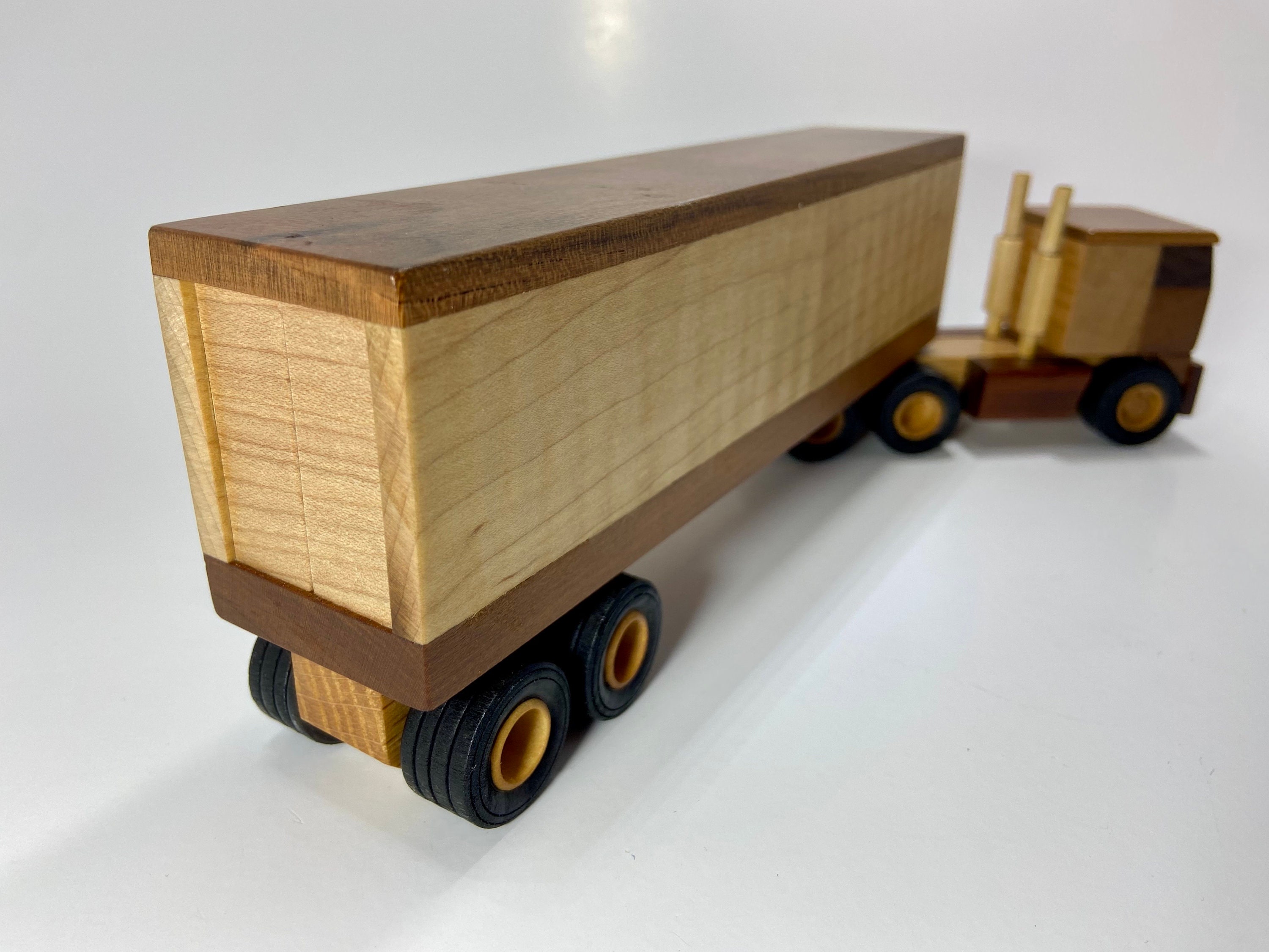 COE Truck With Reefer Trailer - Custom Wooden Model - Etsy