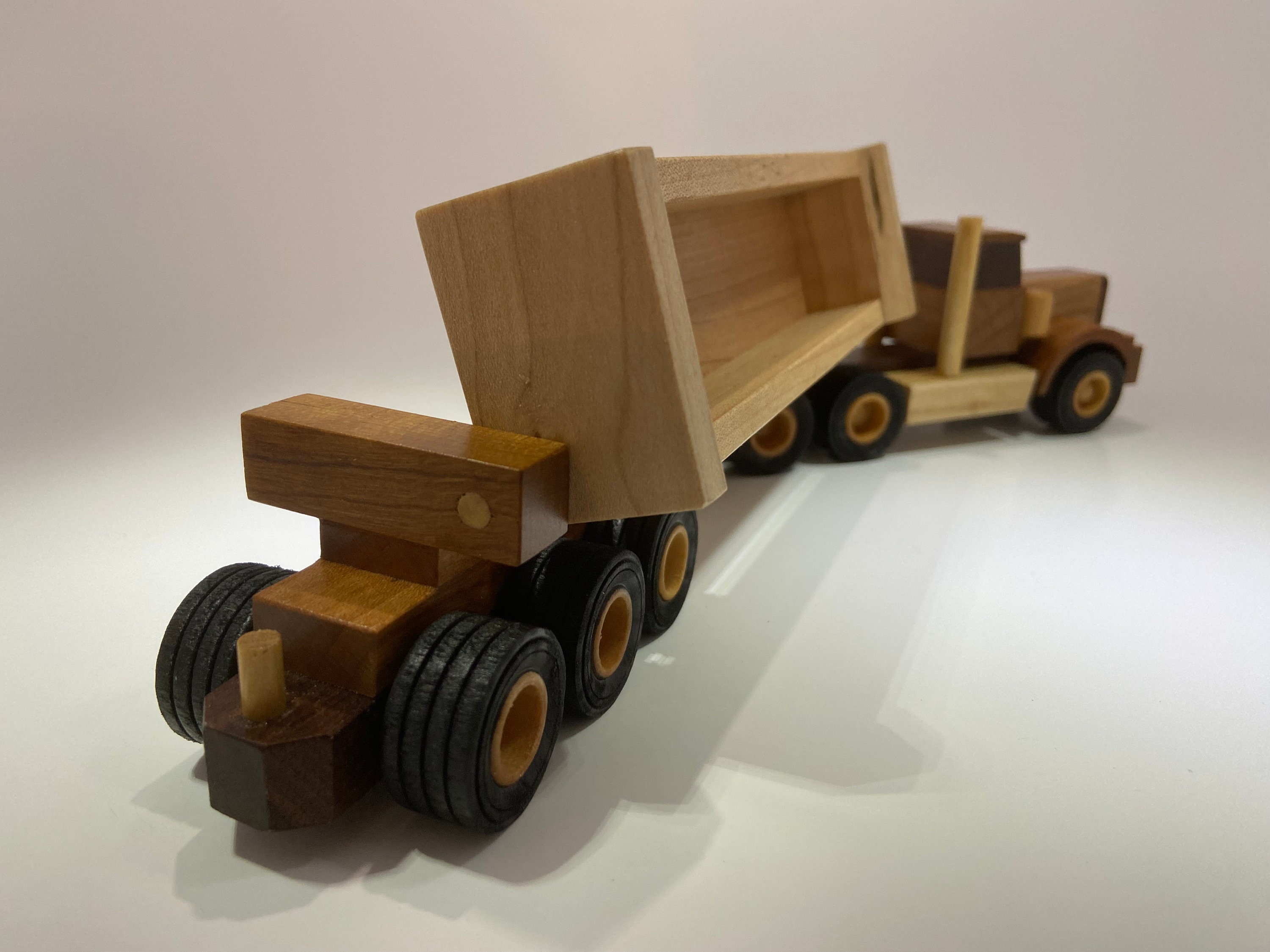 Australian Road Train Ore Tipper Truck and 3 Trailers - Custom Wooden ...