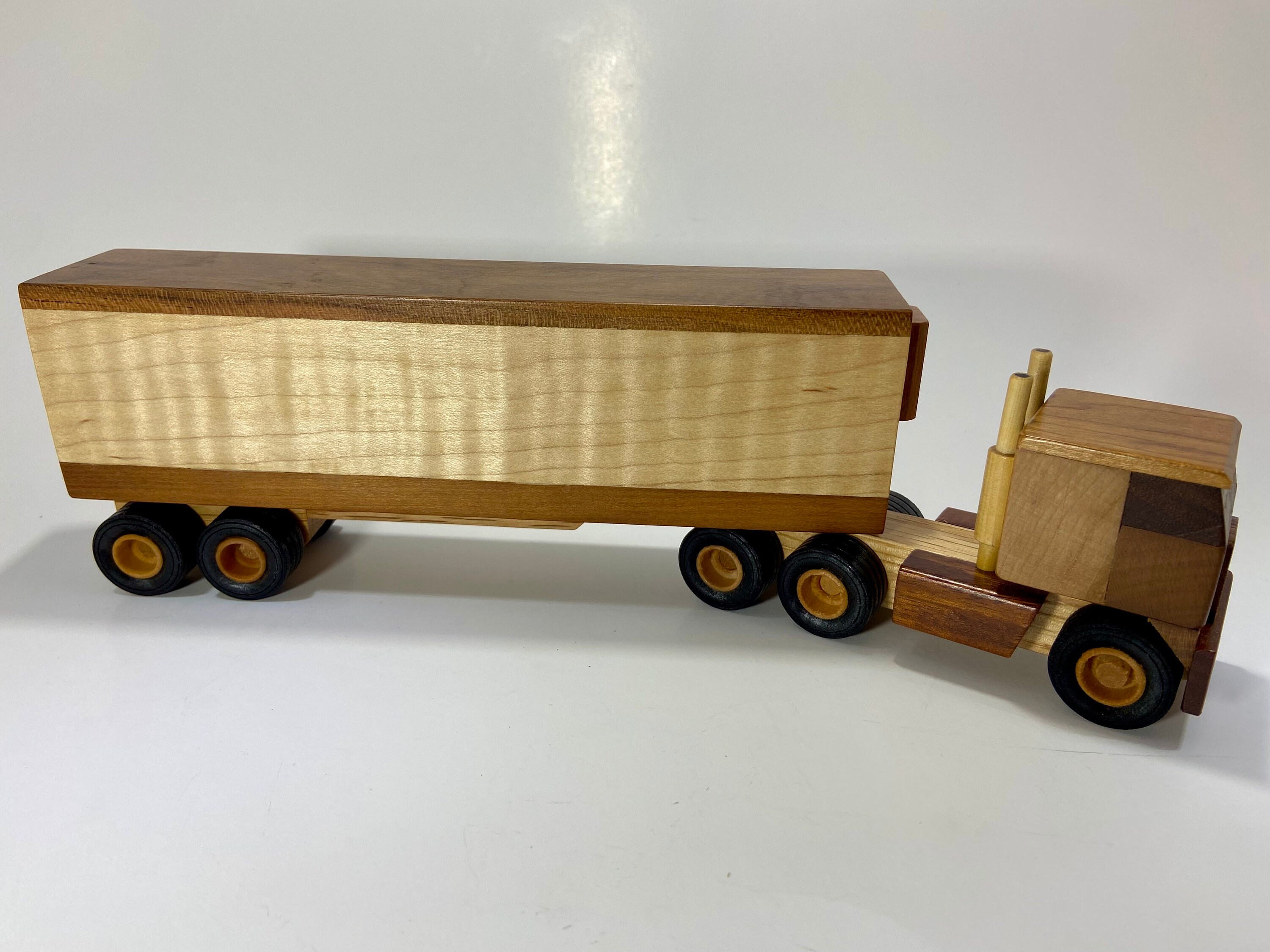 COE Truck With Reefer Trailer - Custom Wooden Model - Etsy