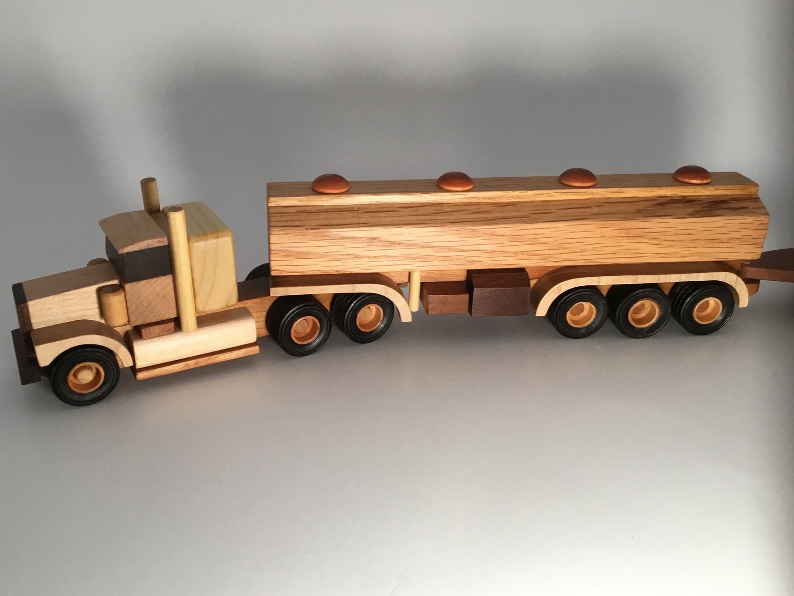 Australian Road Train Tanker Truck and 3 Trailers - Custom Wooden Model ...