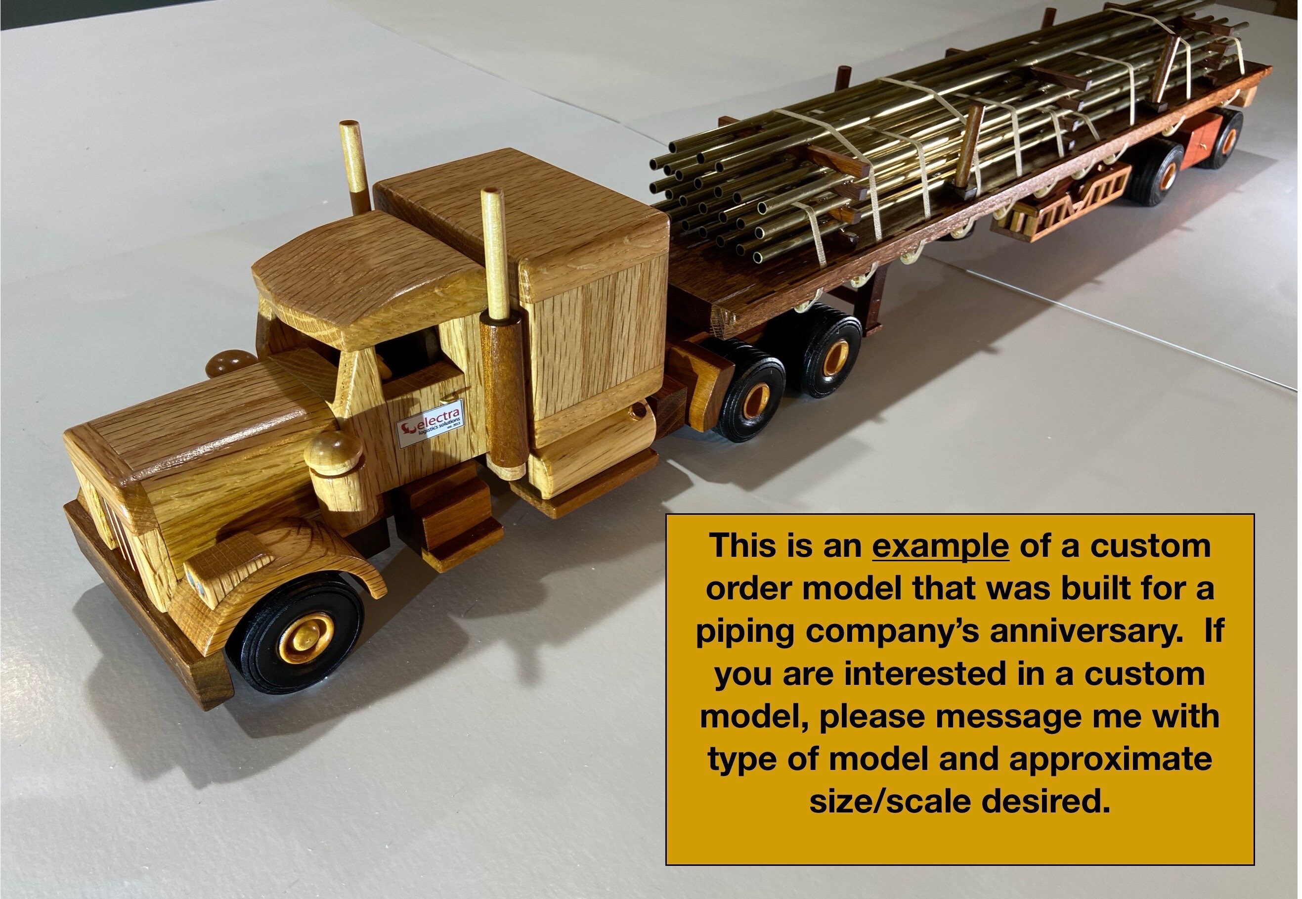 Australian Road Train Ore Tipper Truck and 3 Trailers Custom Wooden ...