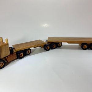 Australian COE Truck With “b-double” Flatbed Trailers - Custom Wooden ...