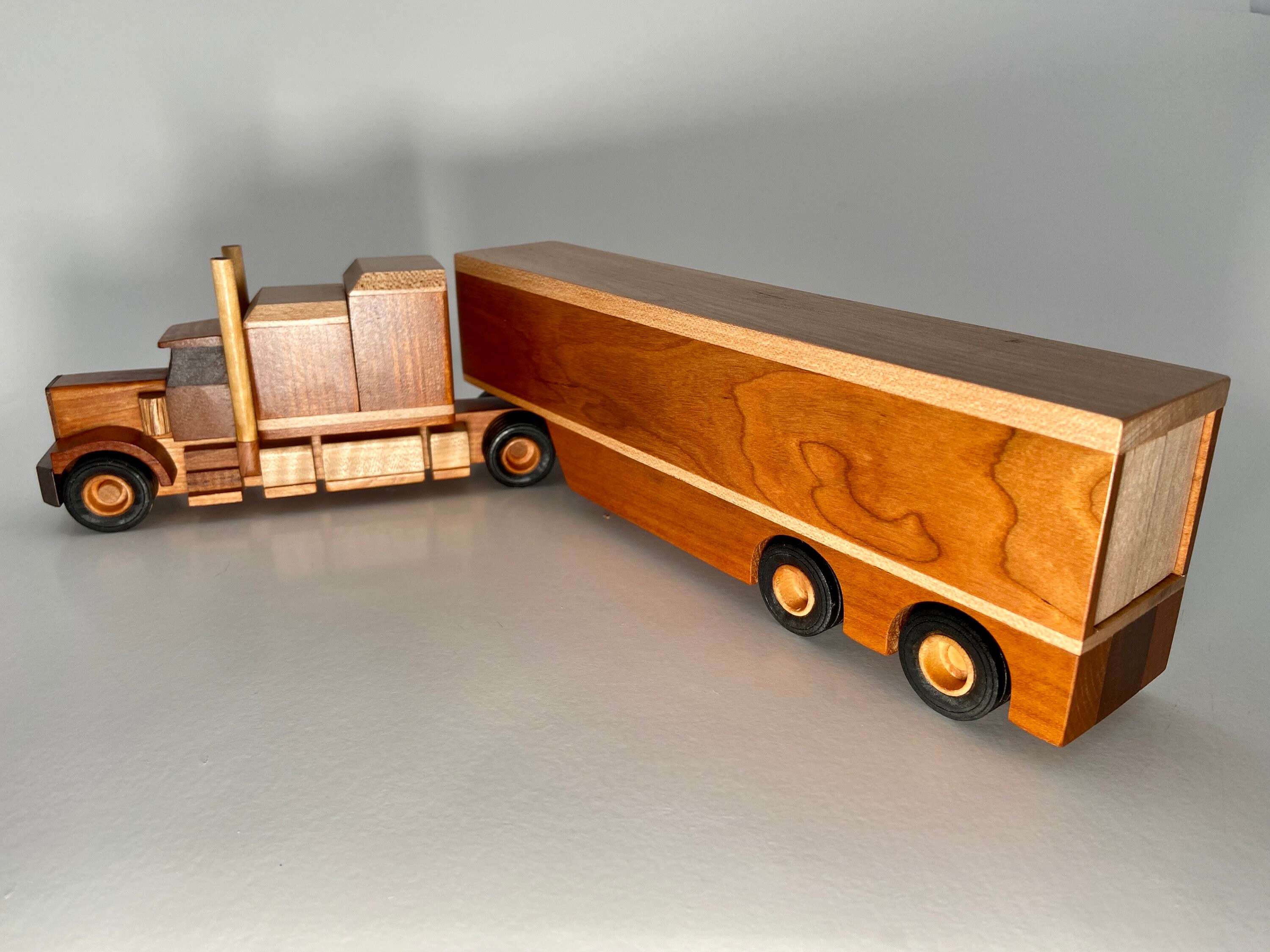 Custom Tractor Trailer Cherry and Maple - Etsy