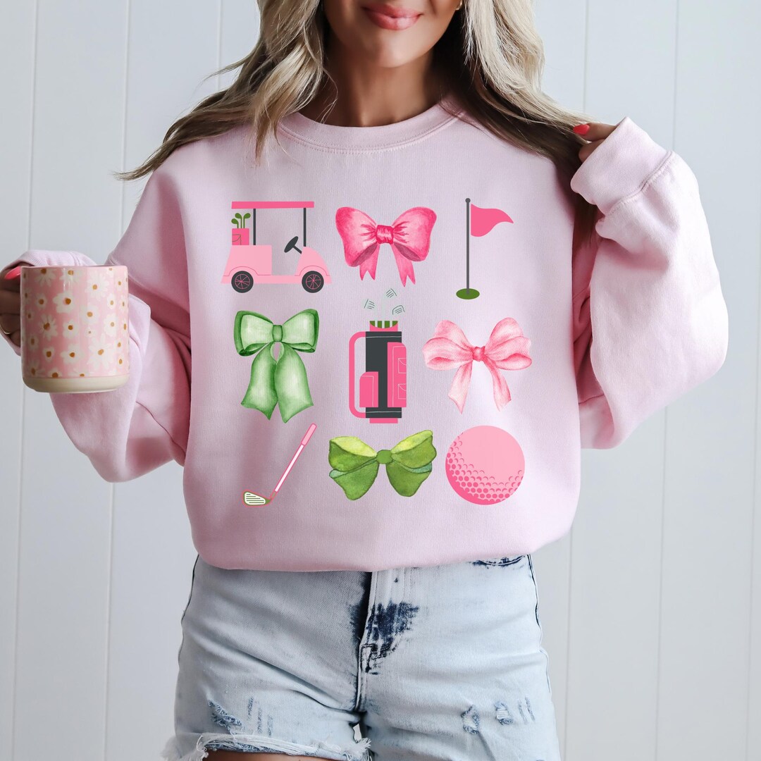 Womens Golf Sweatshirt Womens Golf Gift Golf Sweater Womens Golf Shirt ...