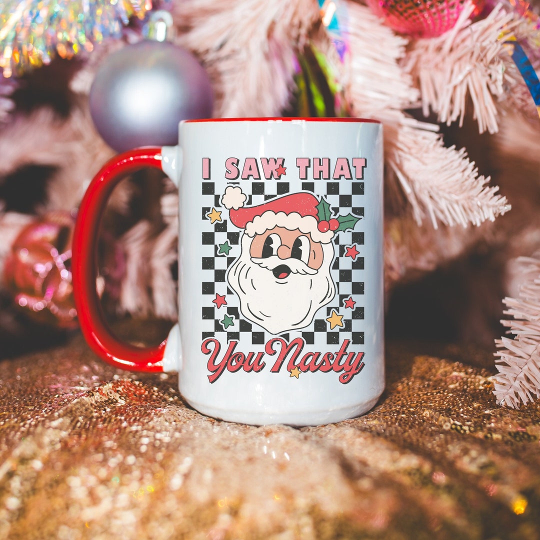 Funny Christmas Mug Santa Coffee Mug Holiday Coffee Mug Christmas Gifts ...