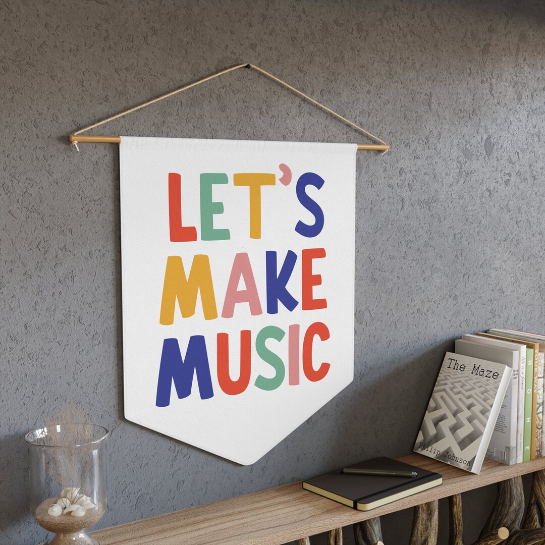 Music Classroom Banner: Let's Make Music Wall Decor - Etsy