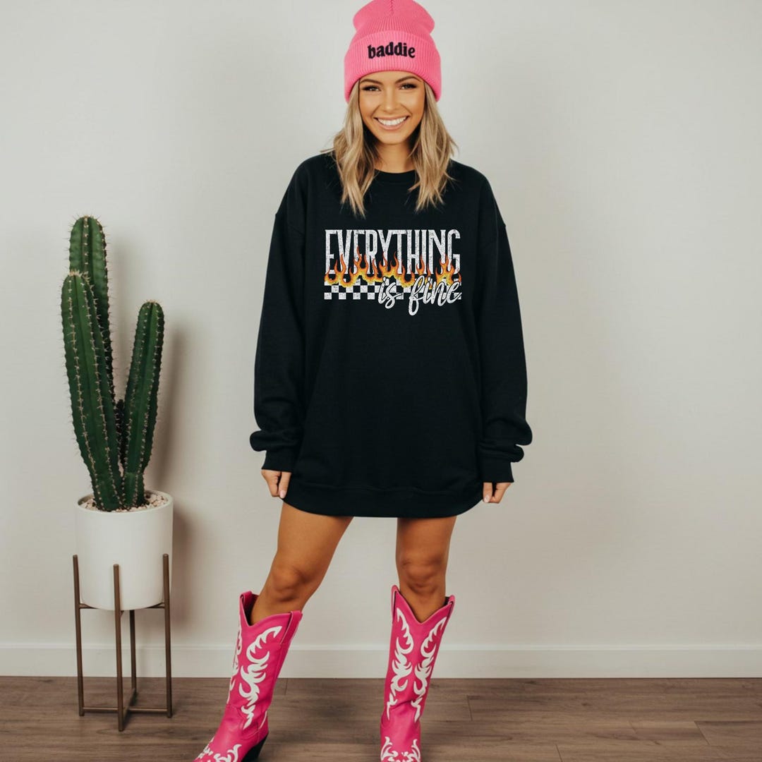 Everything is Fine Shirt, Dumpster Fire Shirt, New Mom Gift, Mothers ...
