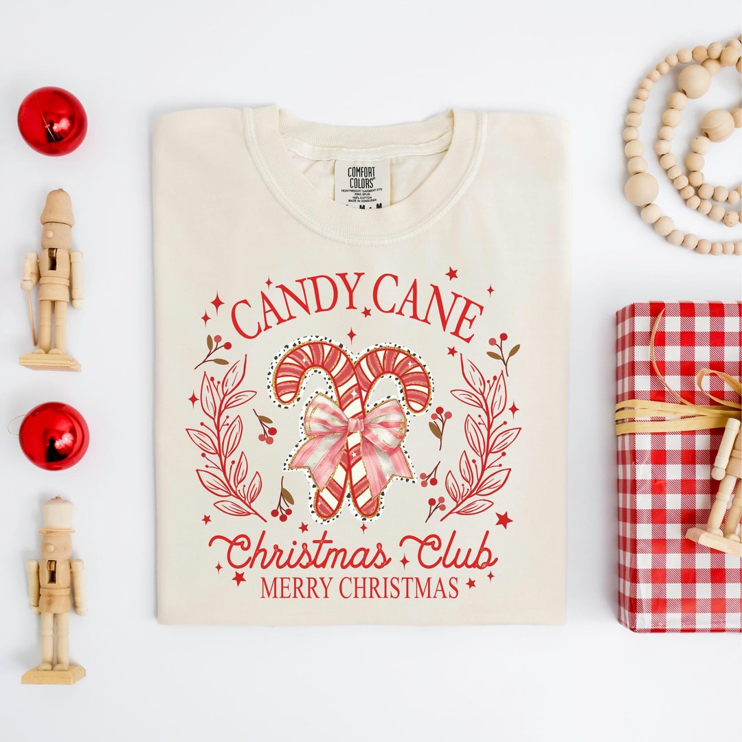 Candy Cane Social Club, Funny Christmas Tee, Christmas Tshirt ...