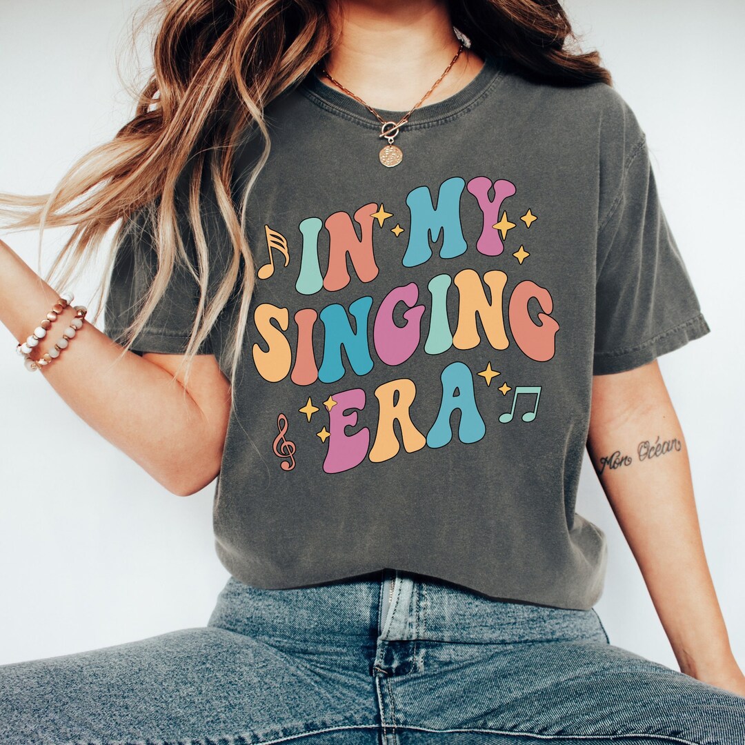 In My Singing Era, Singer Shirt, Singing Gift, Music Lover, Karaoke ...
