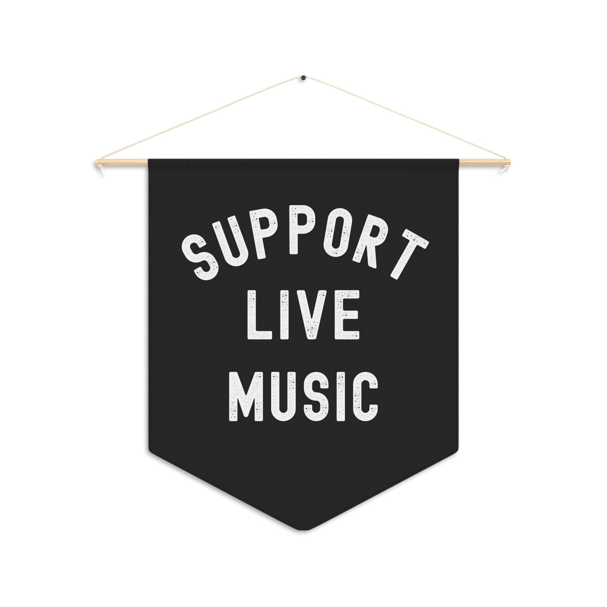 Support Live Music Wall Pennant Music Wall Decor - Etsy