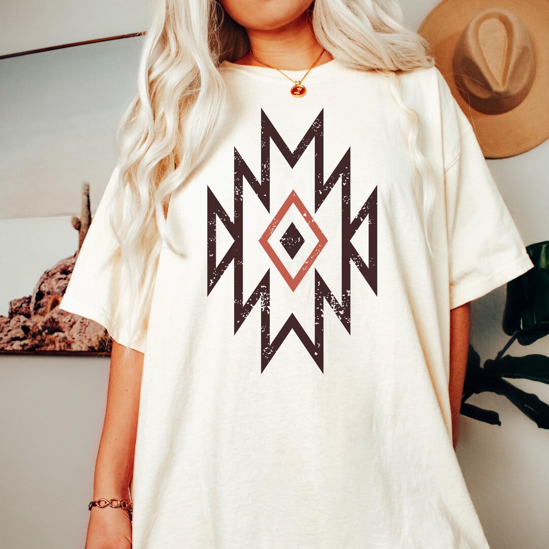 Comfort Colors Aztec T-shirt: Western Graphic Tee - Etsy