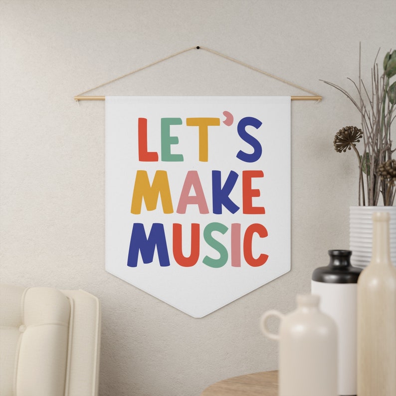 Music Classroom Banner: Let's Make Music Wall Decor - Etsy