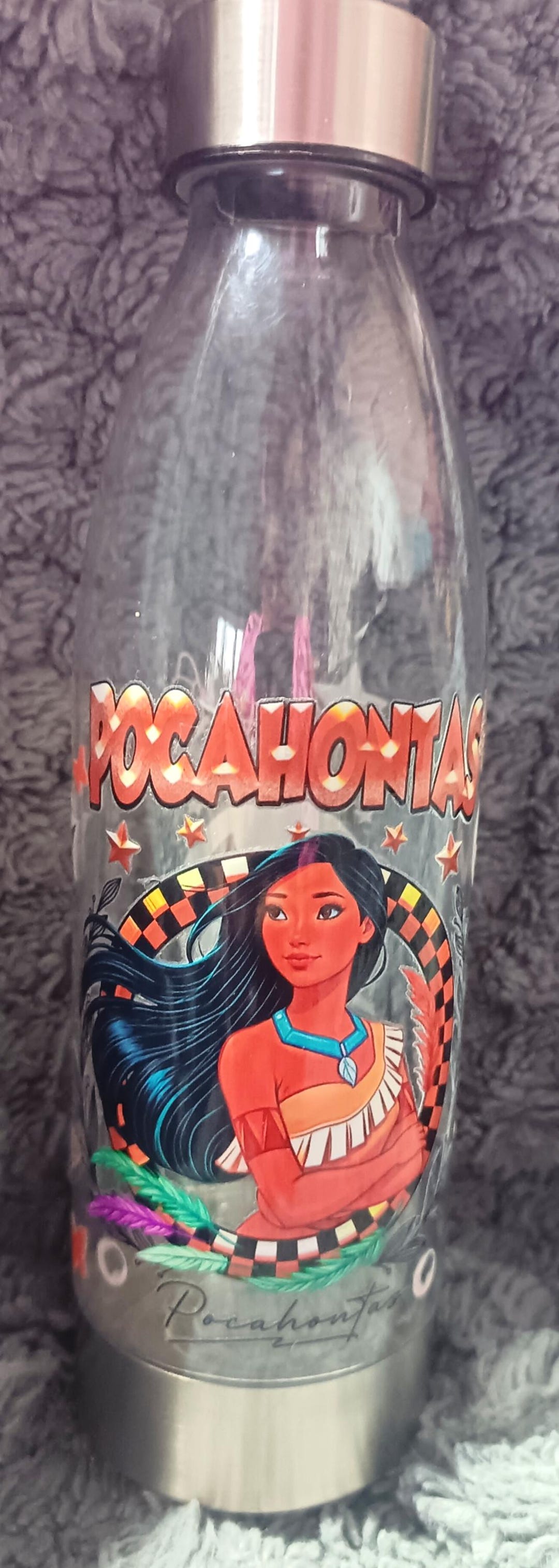 Disneys' Princess Pocahontas 600ml Water/ Drinks Bottle - Etsy