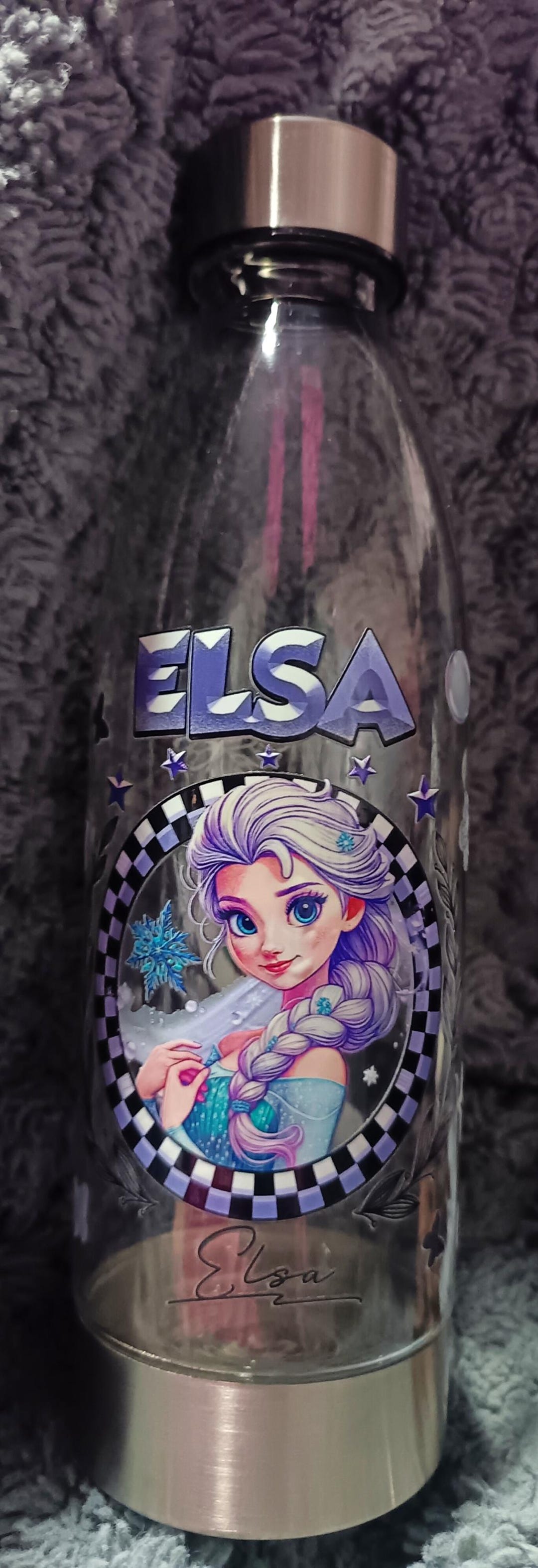 Disneys' Princess Elsa (frozen) 600ml Water/ Drinks Bottle - Etsy