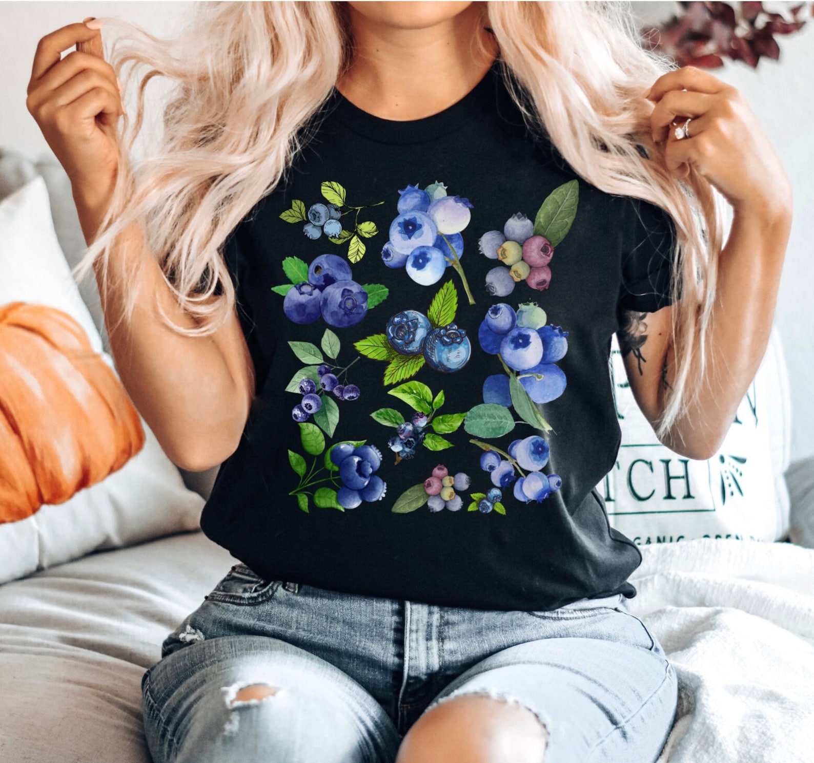 Blueberry Shirt, Funny Blueberry T Shirt, Womens Blueberry Tshirt ...