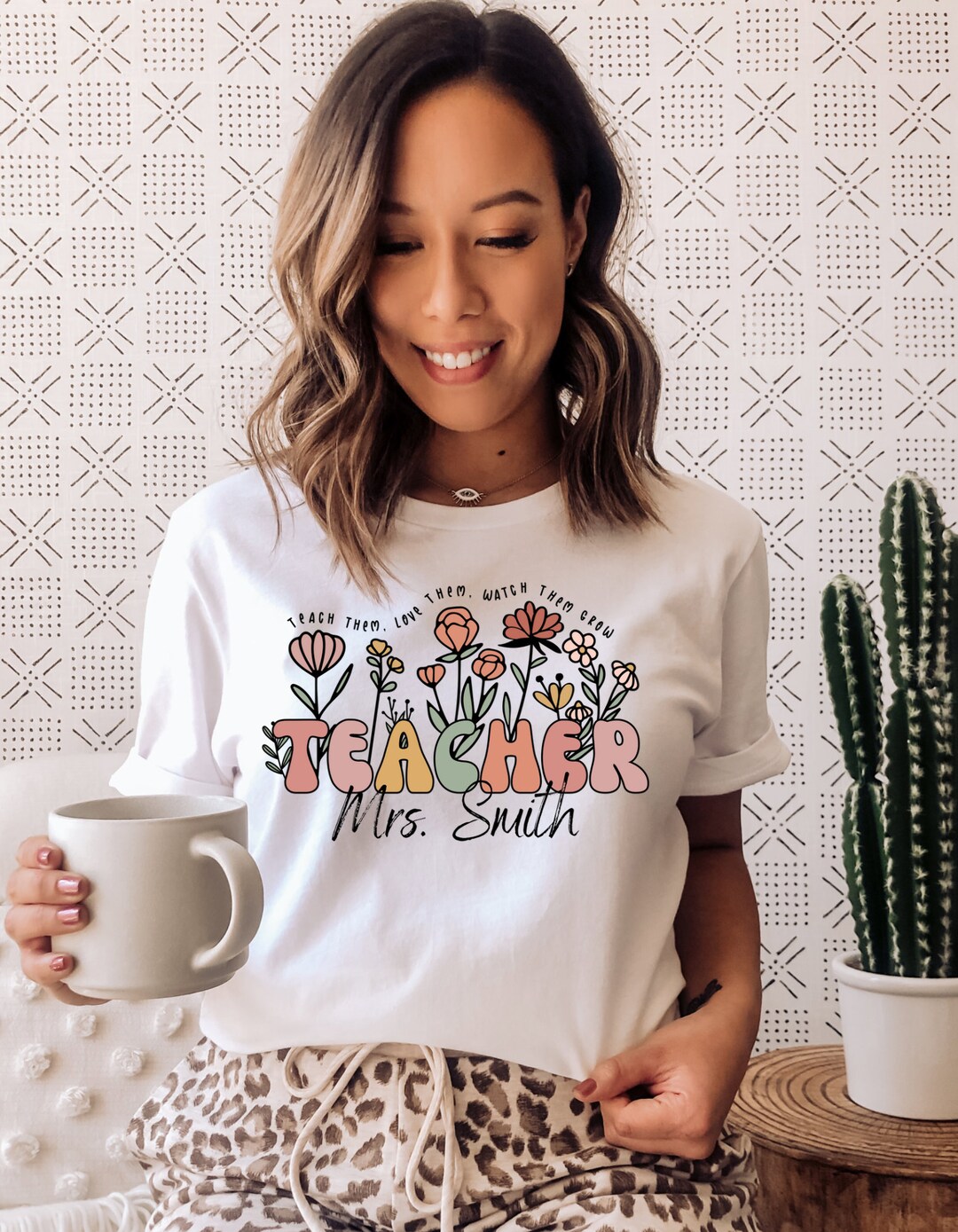 Personalized Teacher Shirt Custom Teacher Shirt Custom Name Teacher ...