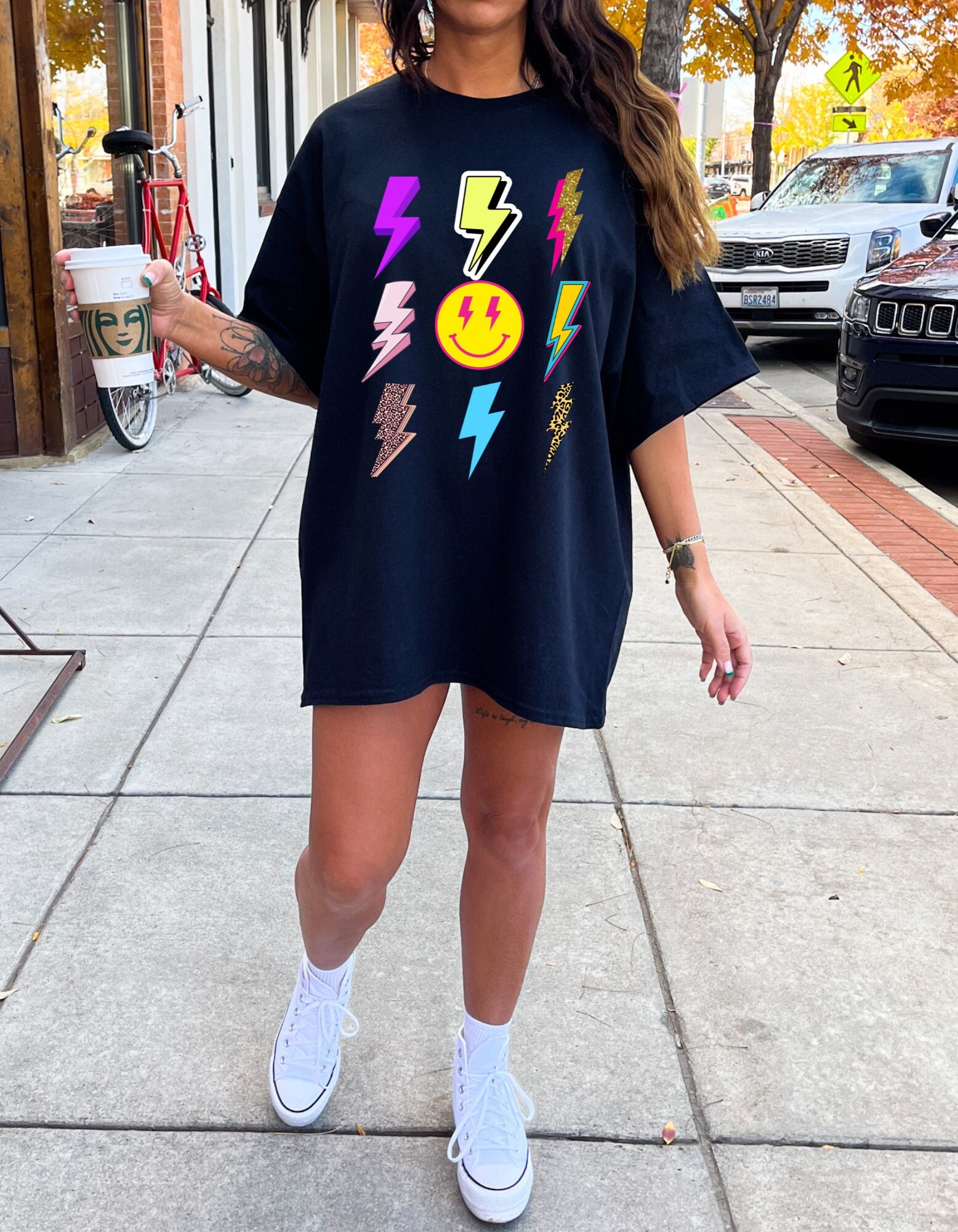 Lightning Bolt Shirt, Lightning Bolts Tee, Gift for Her, Leopard Zebra ...