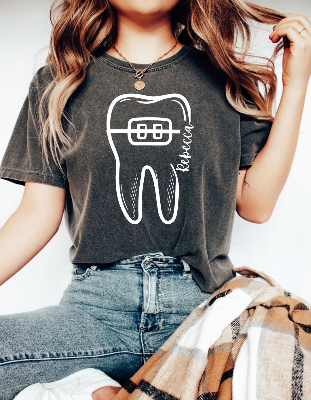 Customized Dentist Tshirts, Dental Braces Gift T Shirt, Personalized ...