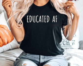 Masters Degree, Graduation Shirt, College Grad Educated Shirt Teacher ...