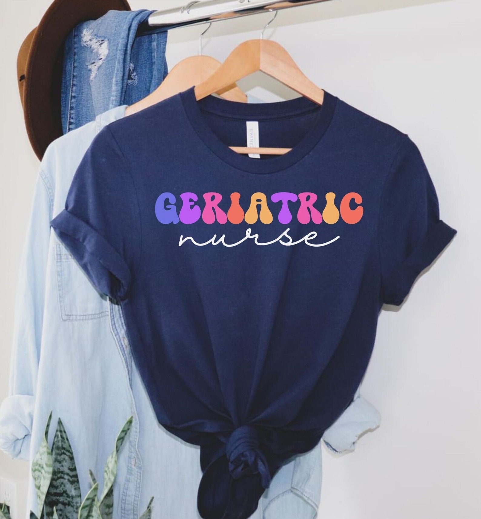Geriatric Nurse, Geriatric Nurse T-shirt Helping Older Adults Nurse ...