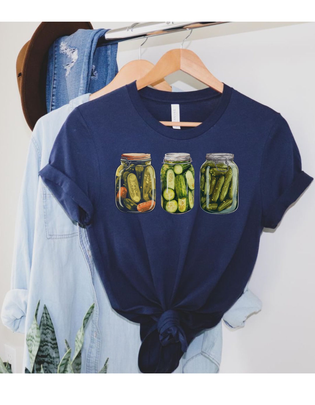Vintage Canned Pickles Shirt, Canning Season Shirt, Pickle Lovers Shirt ...