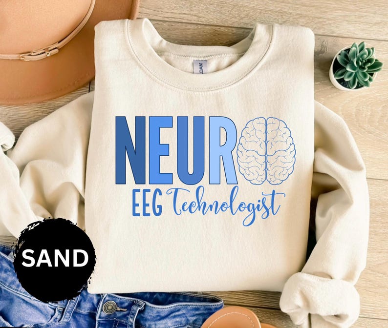 Neuro EEG Nurse Sweatshirt Gift for Neuro Nursing Personalized Eeg Tech ...