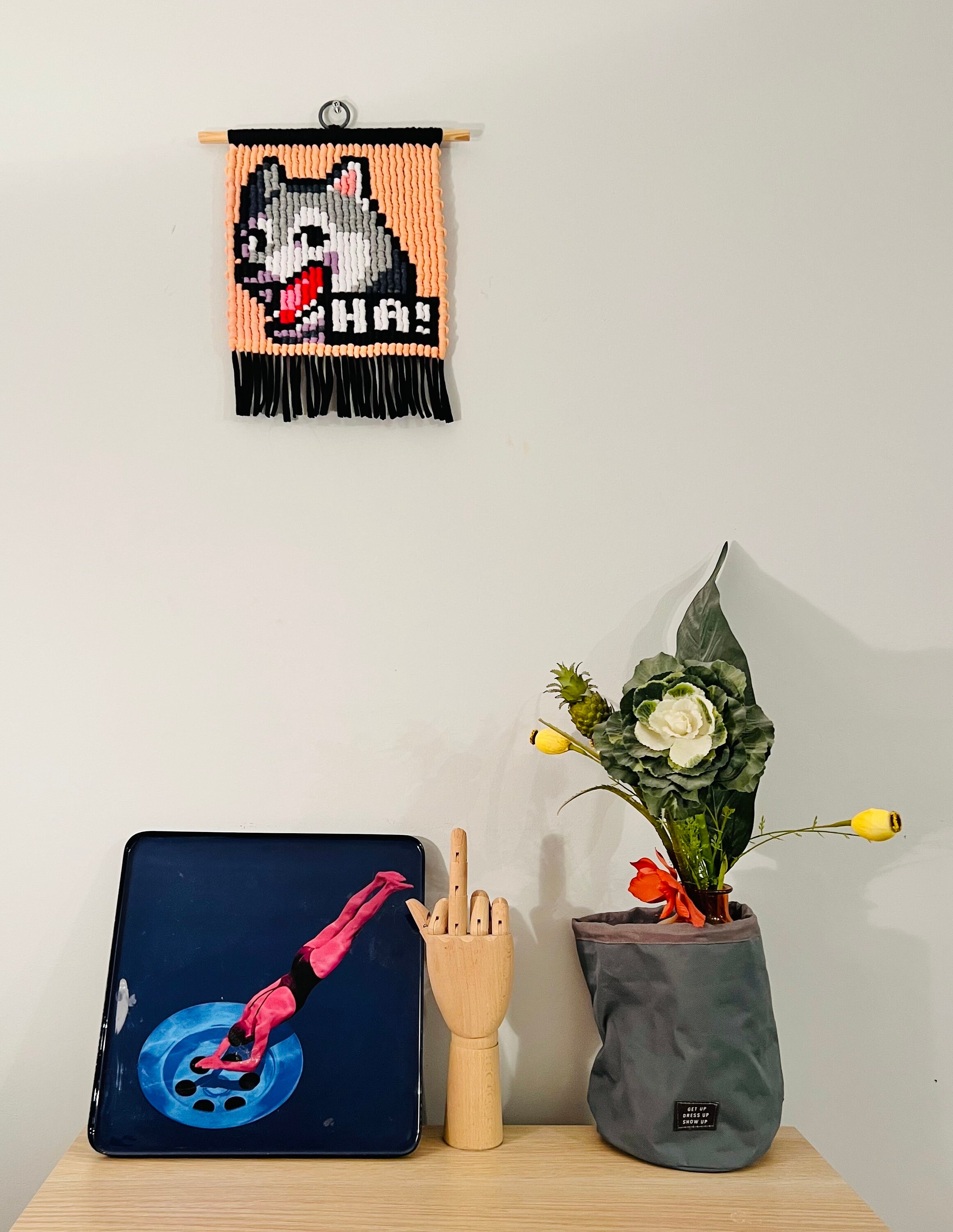 Cute Husky Tapestry Dog Puns Macrame Wall Hangings Textile - Etsy