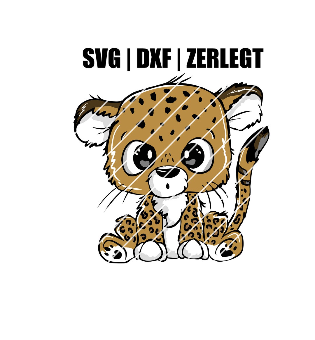 Plotter File Diego Leopard Baby Leo SVG DXF JPG - Etsy