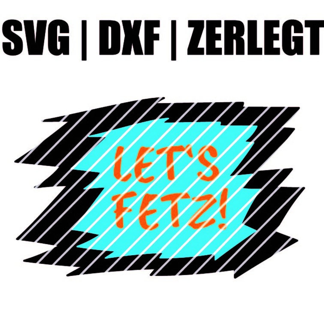 Plotter File Let's Fetz SVG DXF JPG - Etsy