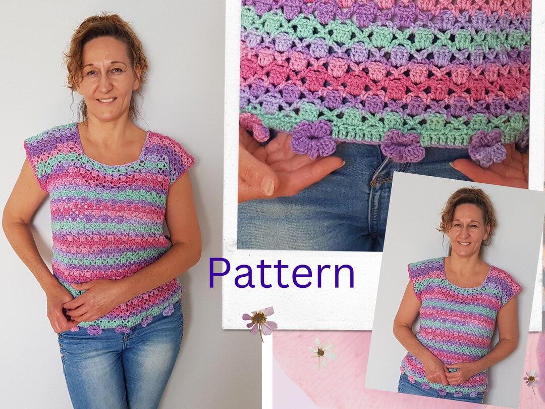 Crochet Top Pattern, Crochet Pattern Top, Crochet Summer Top Pattern ...