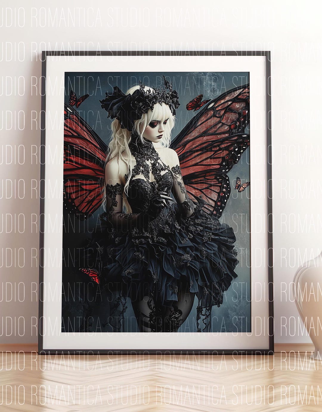 Gothic Wood Fairy Art Print: Dark Fantasy Mythology Giclee - Etsy