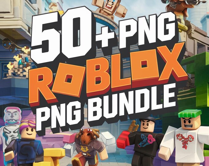 71 Cute Roblox Characters Digital Art Printable Kit Instant Digital ...